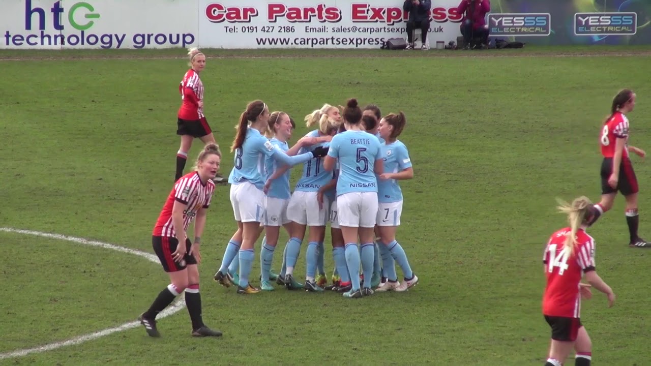SAFC 0 - 3 Man City Ladies - YouTube