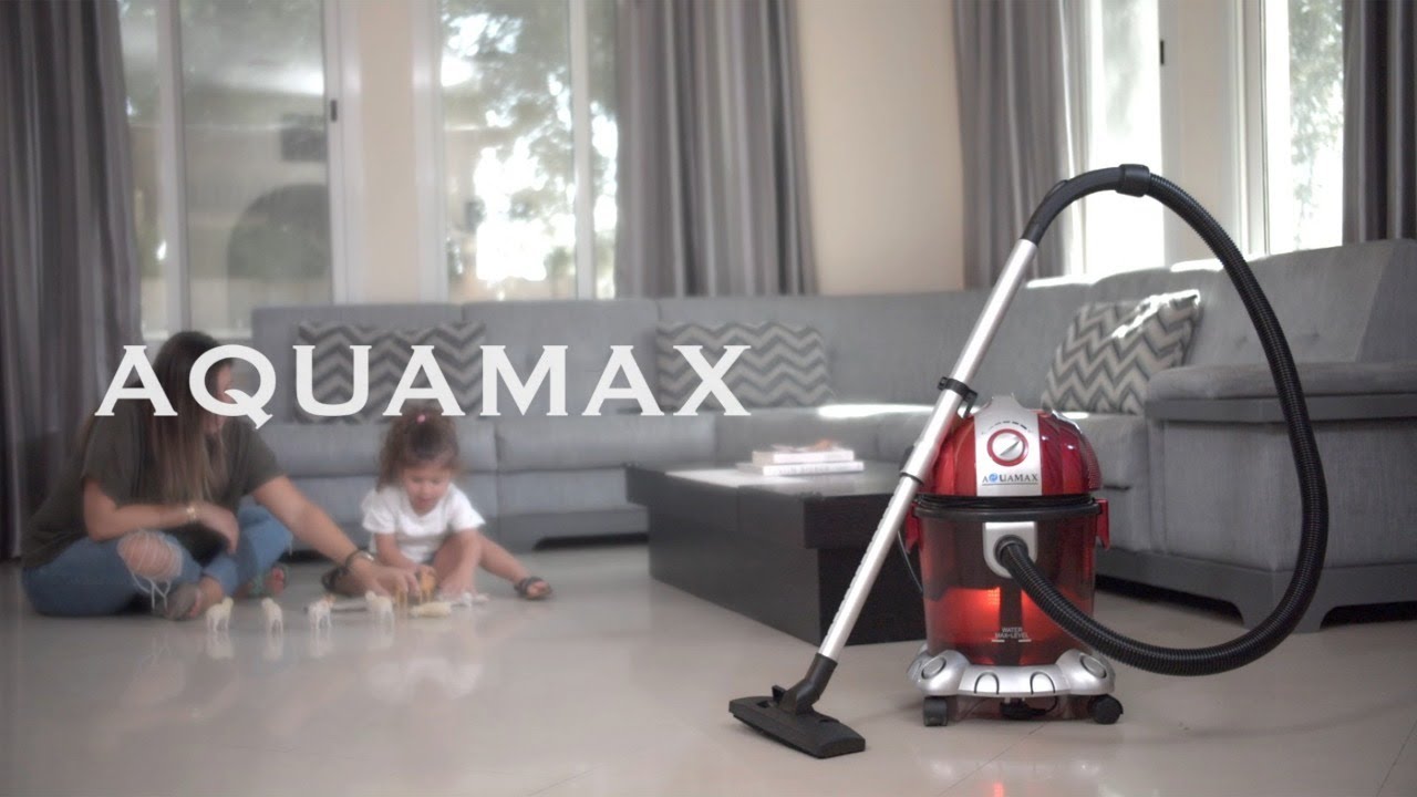 Aquamax water filter vacuum machine - YouTube