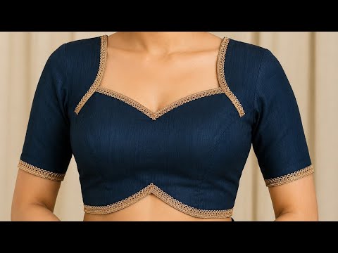 Designer Front Neck Princess Cut Blouse Cutting and Stitching/Viral Blouse🎊