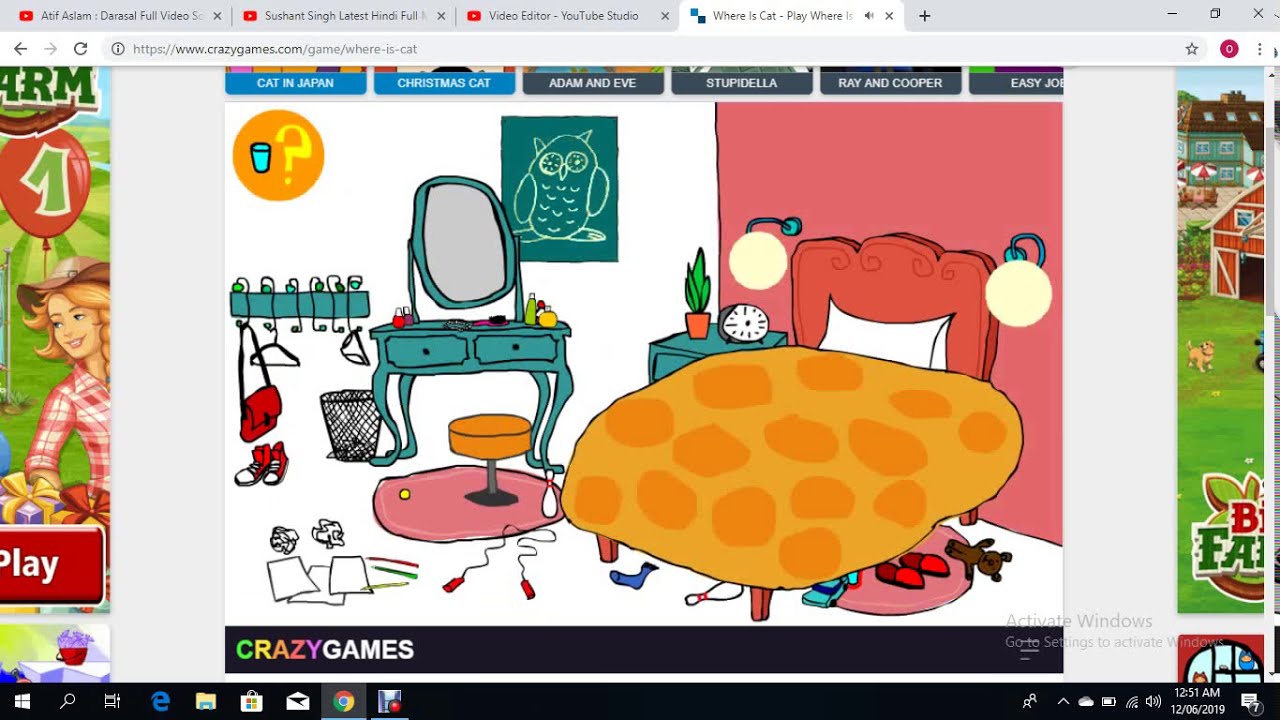 Walkthrough of Bart Bonte game: "Where is cat" ? - YouTube