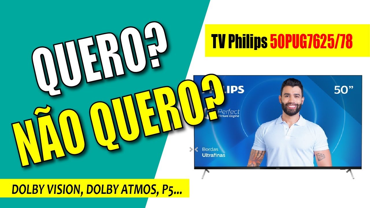 Smart TV 4k 50 Philips 50pug7625/78 - Televisão 2021 com Dolby Vision e ...