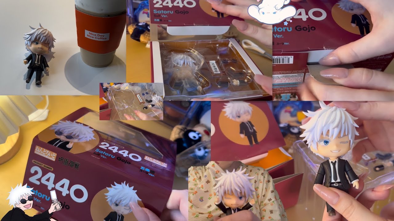nendoroid gojo satoru suit ver. unboxing || nendoroid 2440 || jujutsu ...