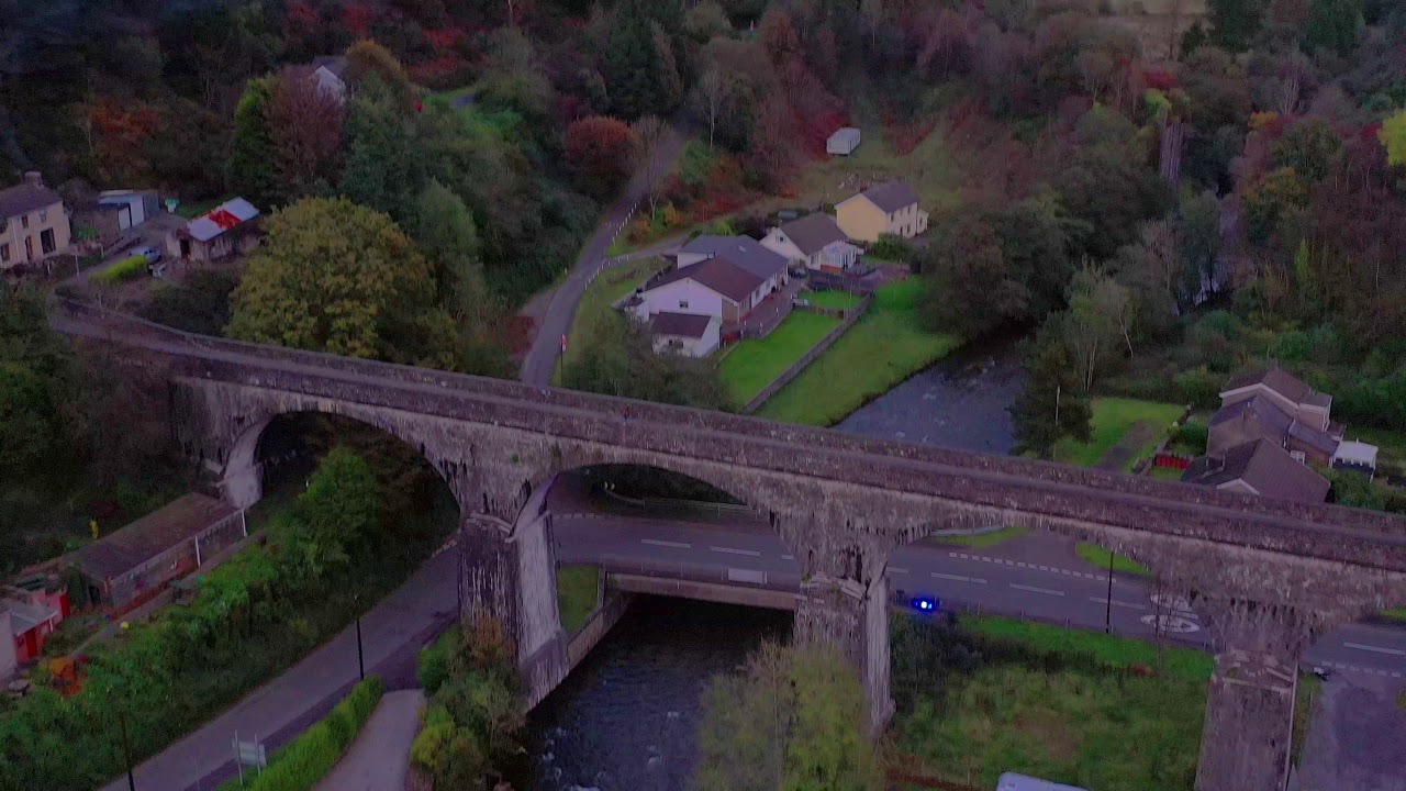 Pontrhydyfen viaducts 21 22 Oct 2019 - YouTube