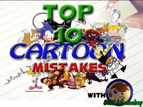 CARTOON MISTAKES : Top 10 Mistakes from series 1 (part 1/2) - YouTube