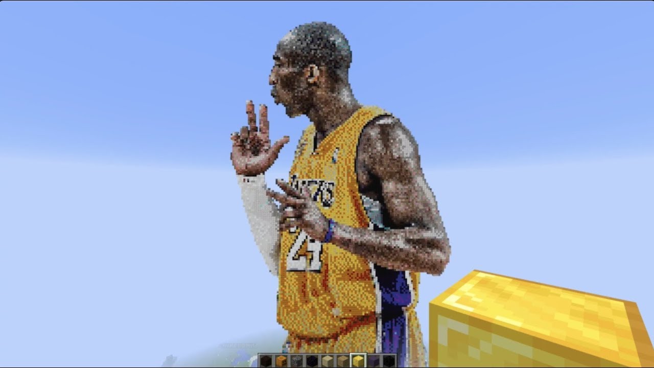 KOBE BRYANT MINECRAFT PIXEL ART COMPILATION TIKTOK - YouTube