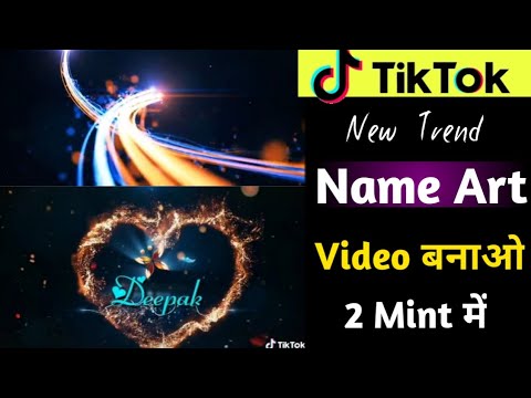 Tiktok New Trend Tiktok Name editing video | Name Art video editing ...