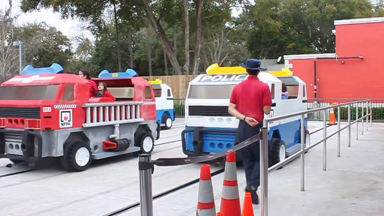 Fire Rescue Fun Ride for Kids at LEGOLAND Winter Haven Florida - YouTube