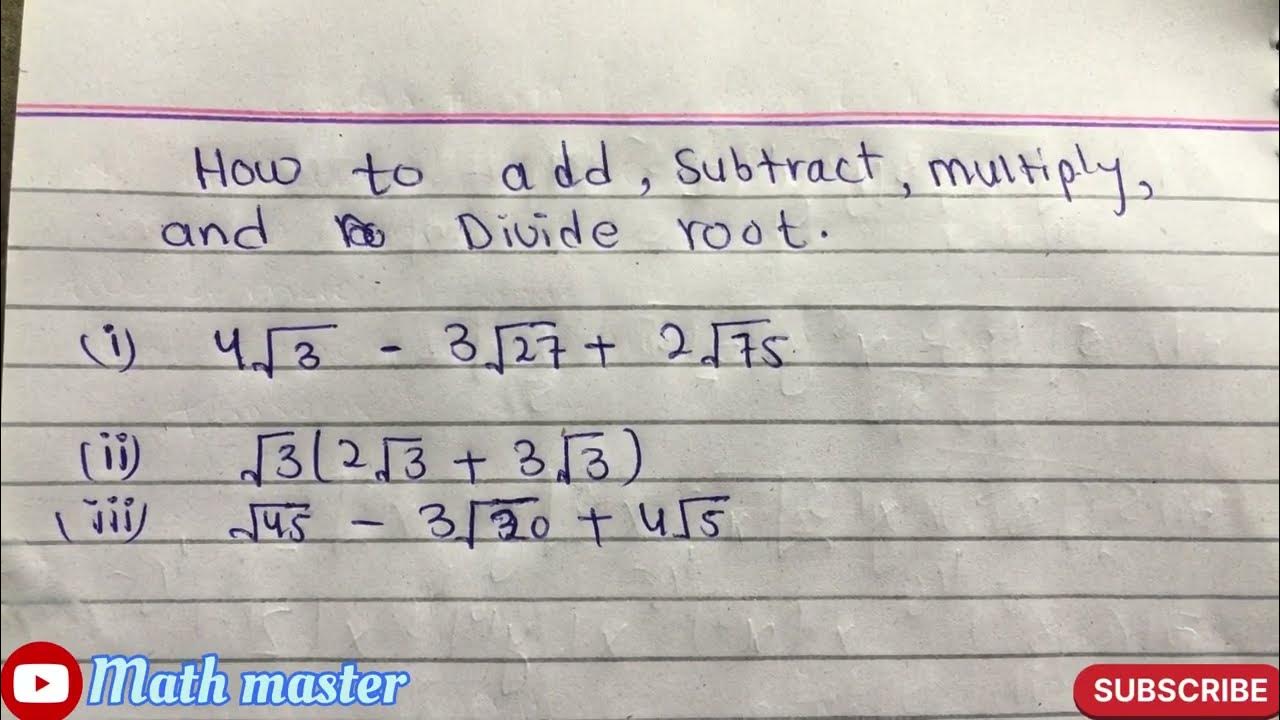 How To Multiply Root Basic Concept Of Root In Math YouTube how-to-multiply-root-basic-concept-of-root-in-math-youtube