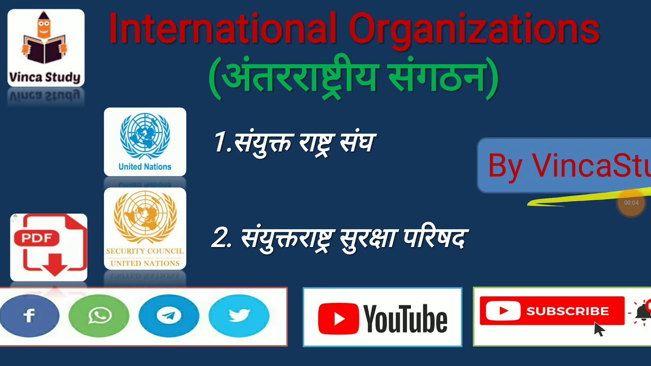 International Organizations - #1 | UNO ,UNSC | UPSC CSE - Hindi | by ...