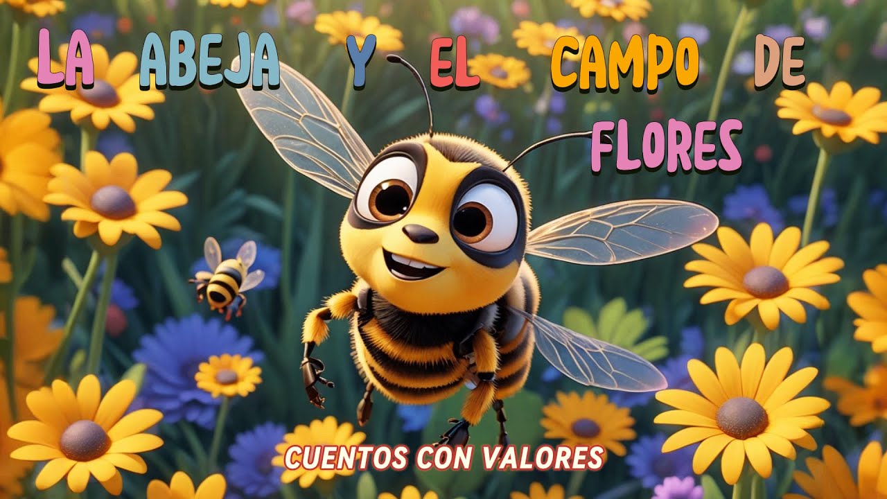La abeja curiosa y las flores mágicas | Cuentos Infantiles | Cuentos ...