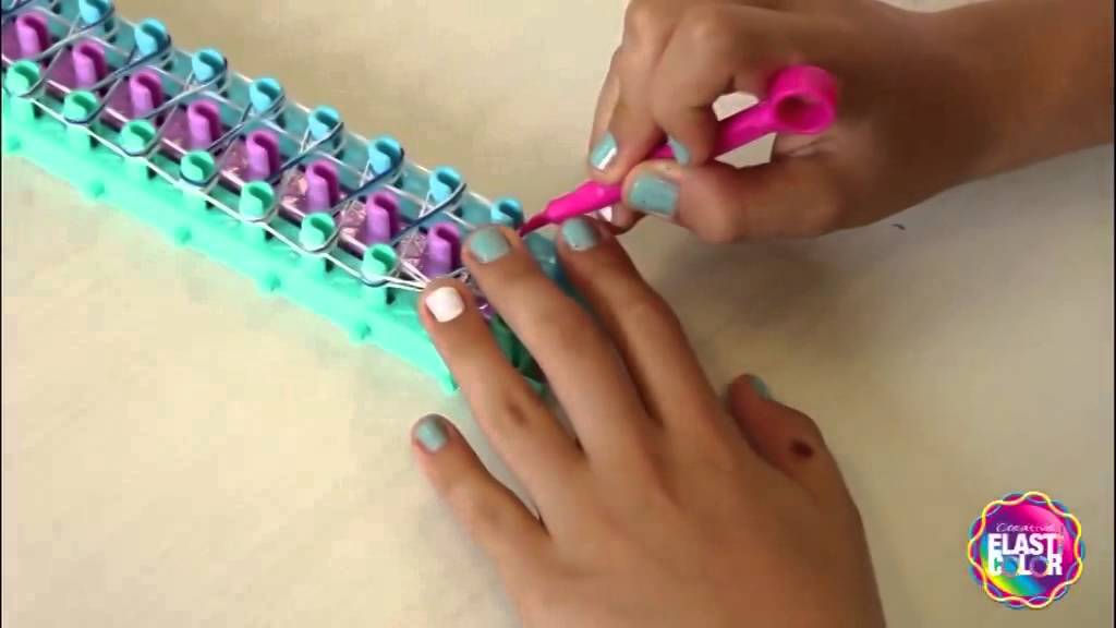 INFINITY: tutorial braccialetto elastici Elasticolor - YouTube