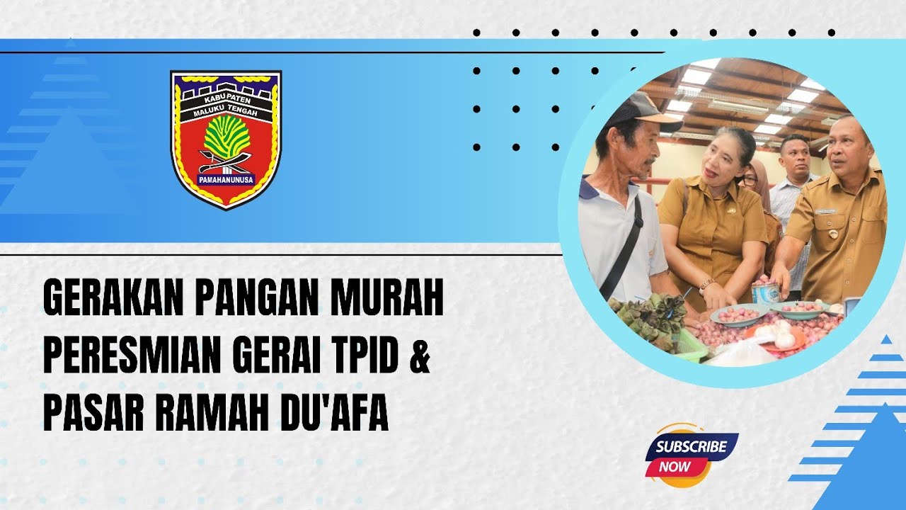 Bupati Maluku Tengah Buka Gerakan Pangan Murah Sekaligus Meresmian ...