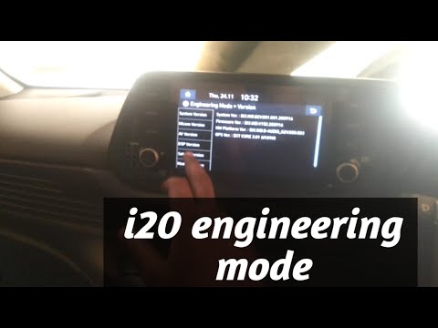 Hyundai i20 engineering mode.... - YouTube