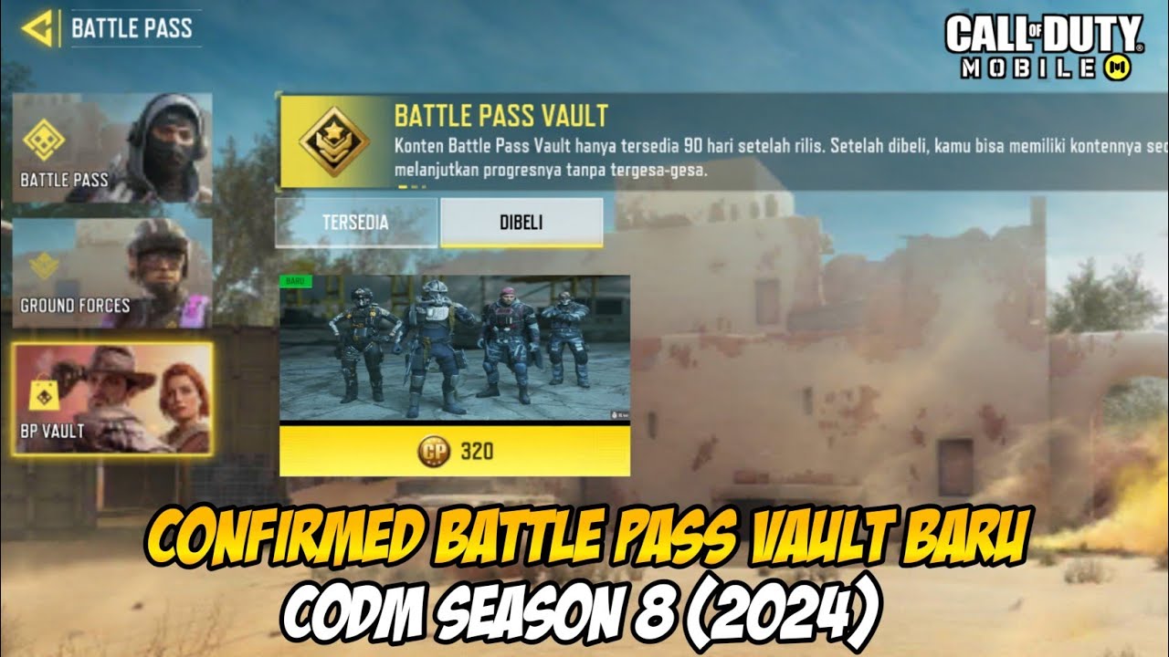 Season 8 (2024) confirmed battle pass vault baru codm S8 | CODM ...