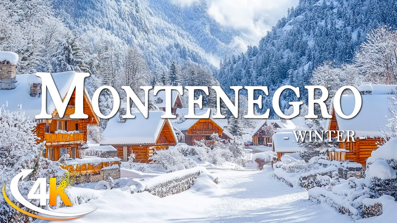 Winter Montenegro 4K ️ Snowy Peaks, Tranquil Villages, the Magic of ...