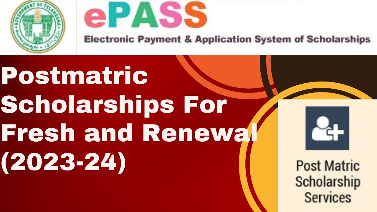 Postmatric Scholarships For Fresh And Renewal Registration 2023 24 Ts