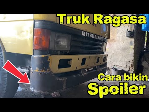 Proses bikin spoiler truk ragasa 