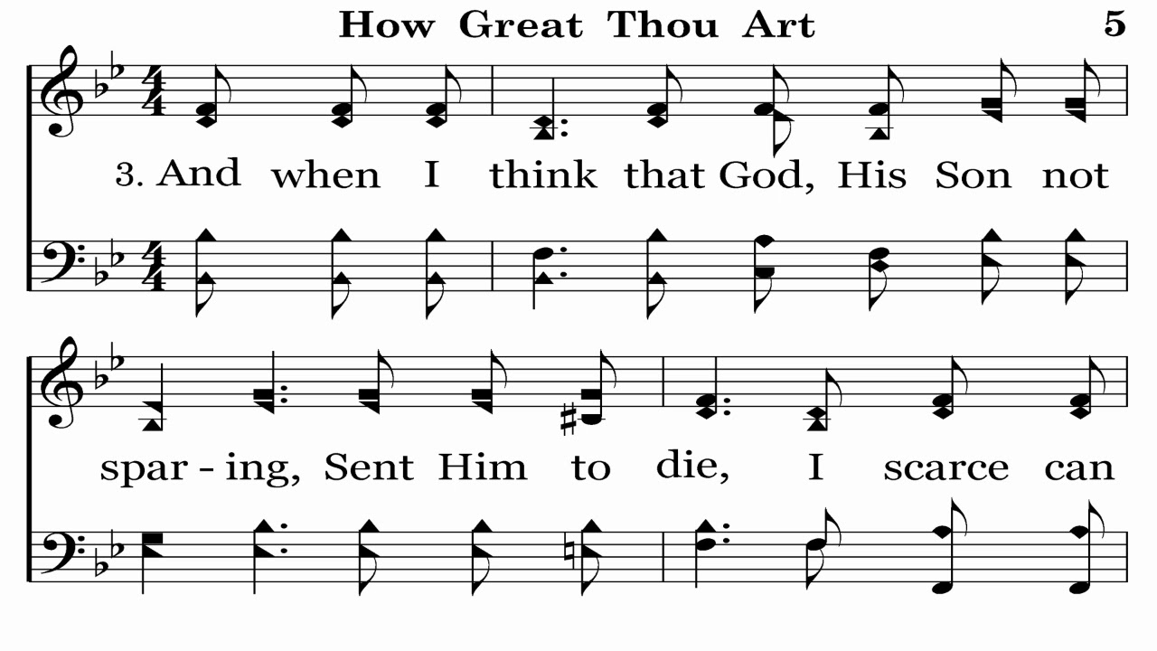 HOW GREAT THOUT ART - YouTube