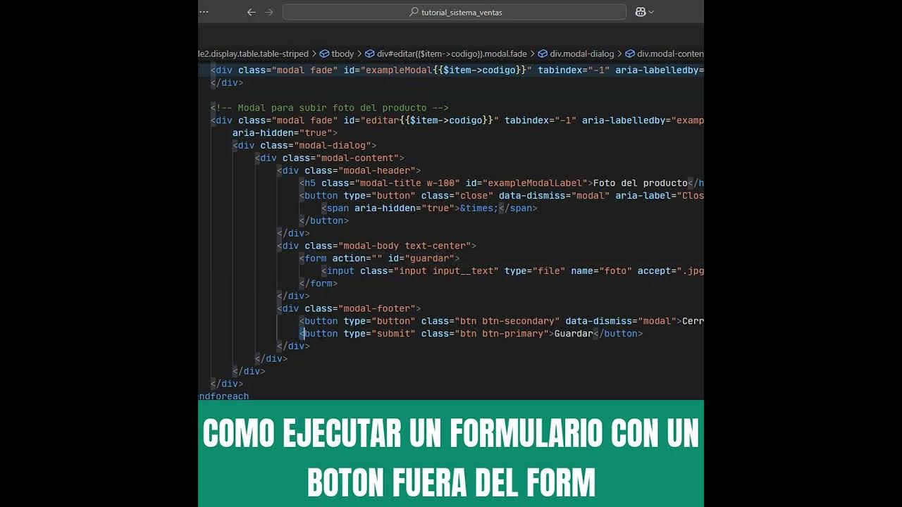 Envía formularios con botones externos usando HTML | Truco Web - YouTube