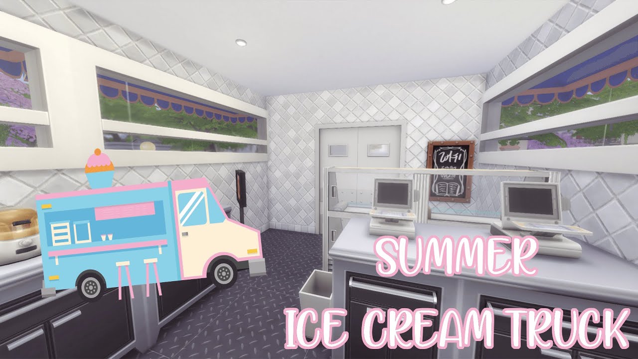 ☀️ SUMMER FUN ICE CREAM TRUCK 🍦 | The Sims 4 Speed Build - YouTube