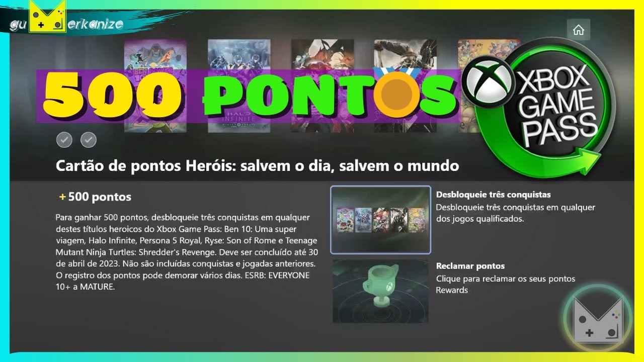 CARTÃO DE PONTOS HERÓIS: Salvem o dia, salvem o mundo - 500 PONTOS ...