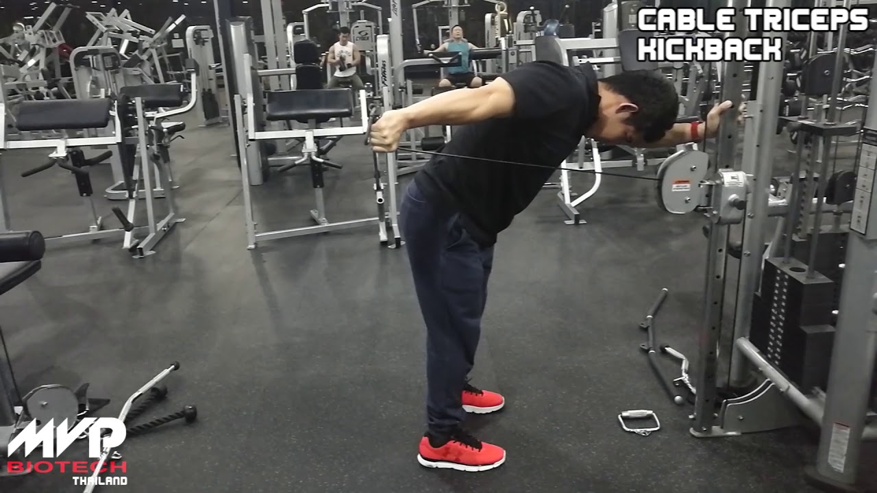 How to | Cable Triceps Kickback - YouTube