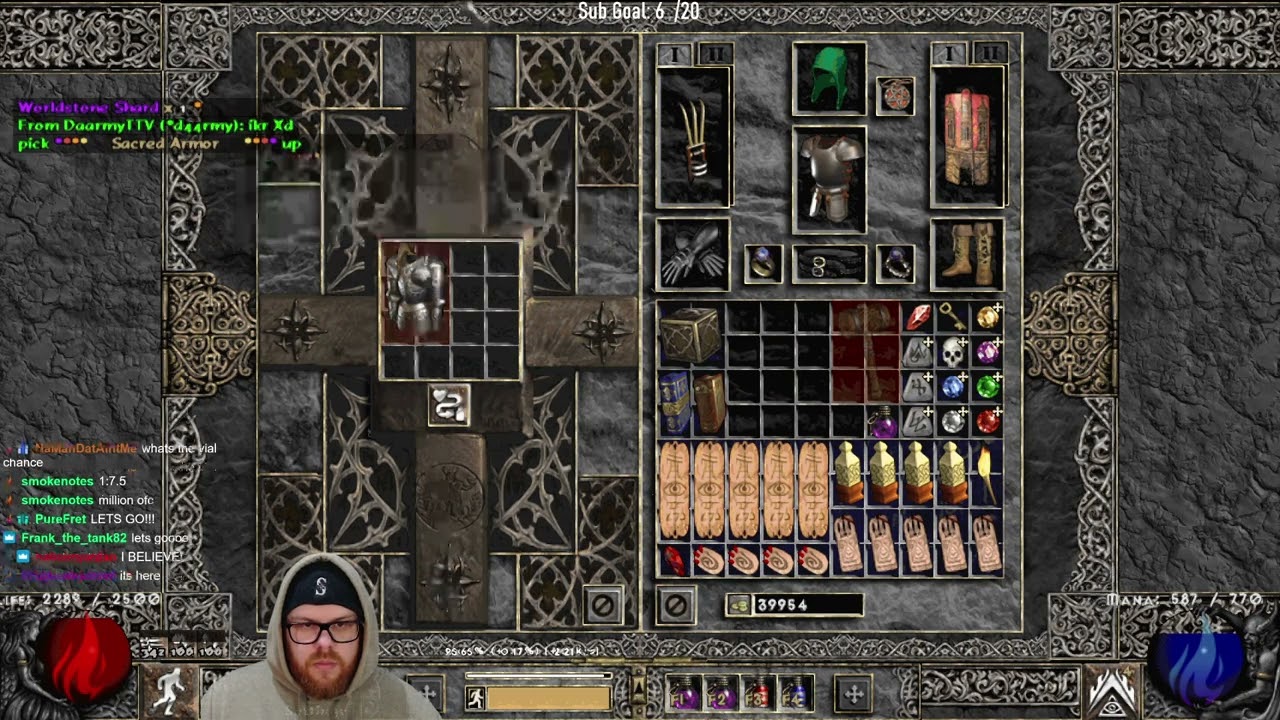 Project Diablo 2 Season 5 - Unique Sacred Armor #3 Find & Slam day17 ...
