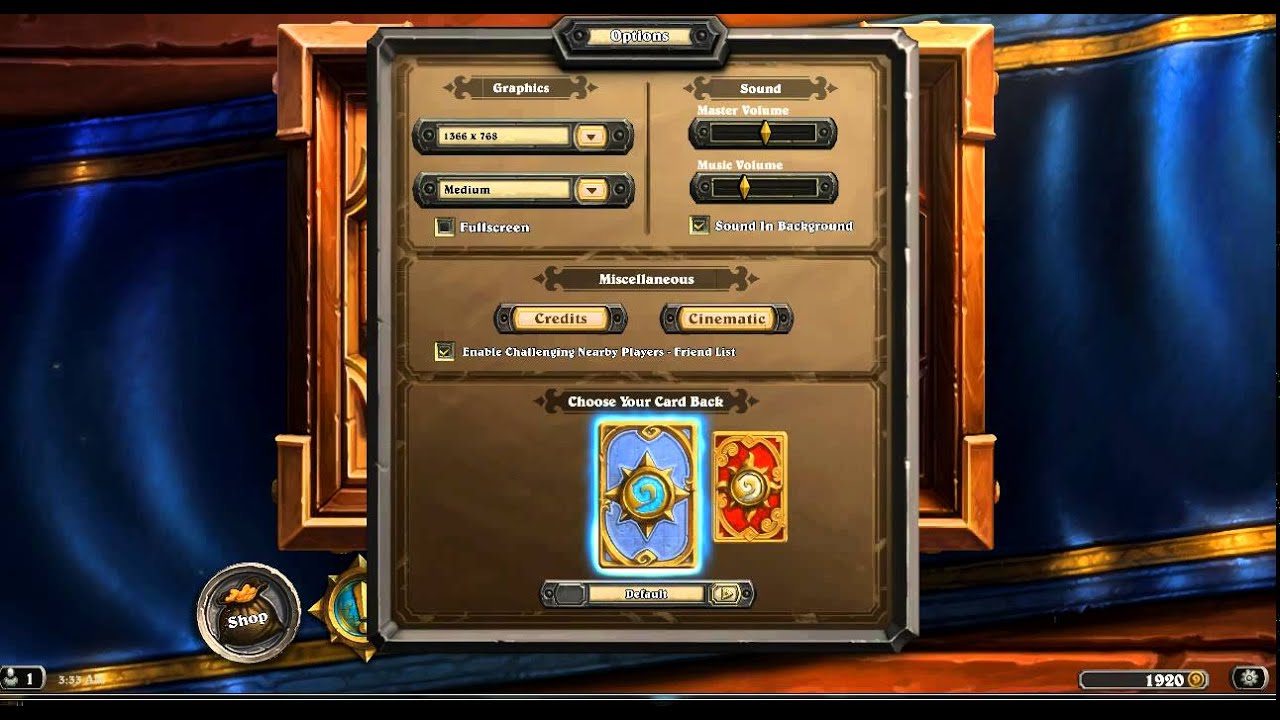 Hearthstone - How to change your card back - YouTube