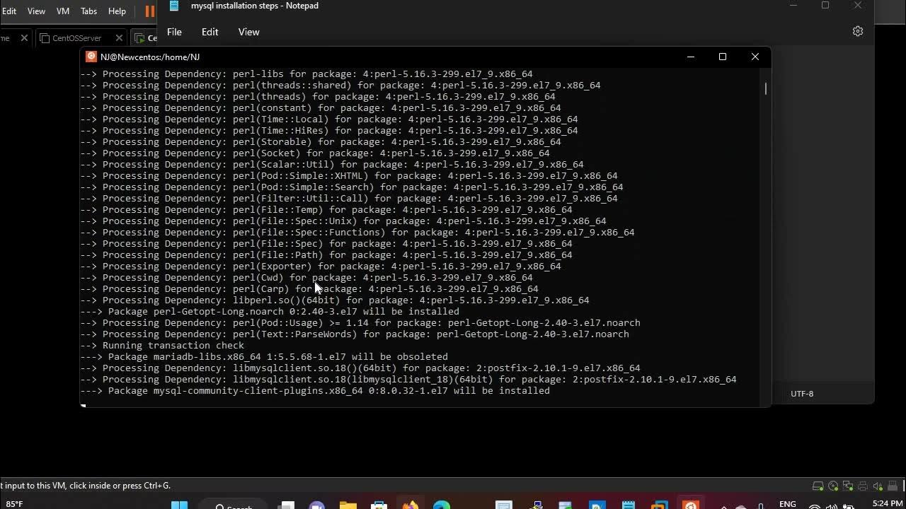 Mysql installation steps in centos7 - YouTube
