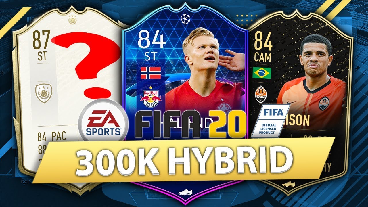 INSANE 300K HYBRID w/ TOTGS HALLAND + ICON! FIFA 20 SQUAD BUILDER - YouTube