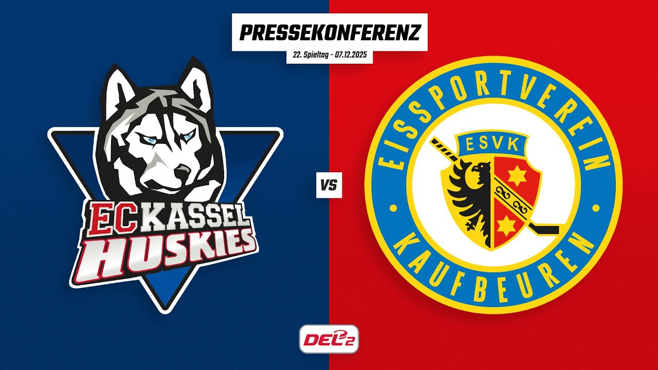 Pressekonferenz 22. Spieltag | EC Kassel Huskies - ESV Kaufbeuren - YouTube
