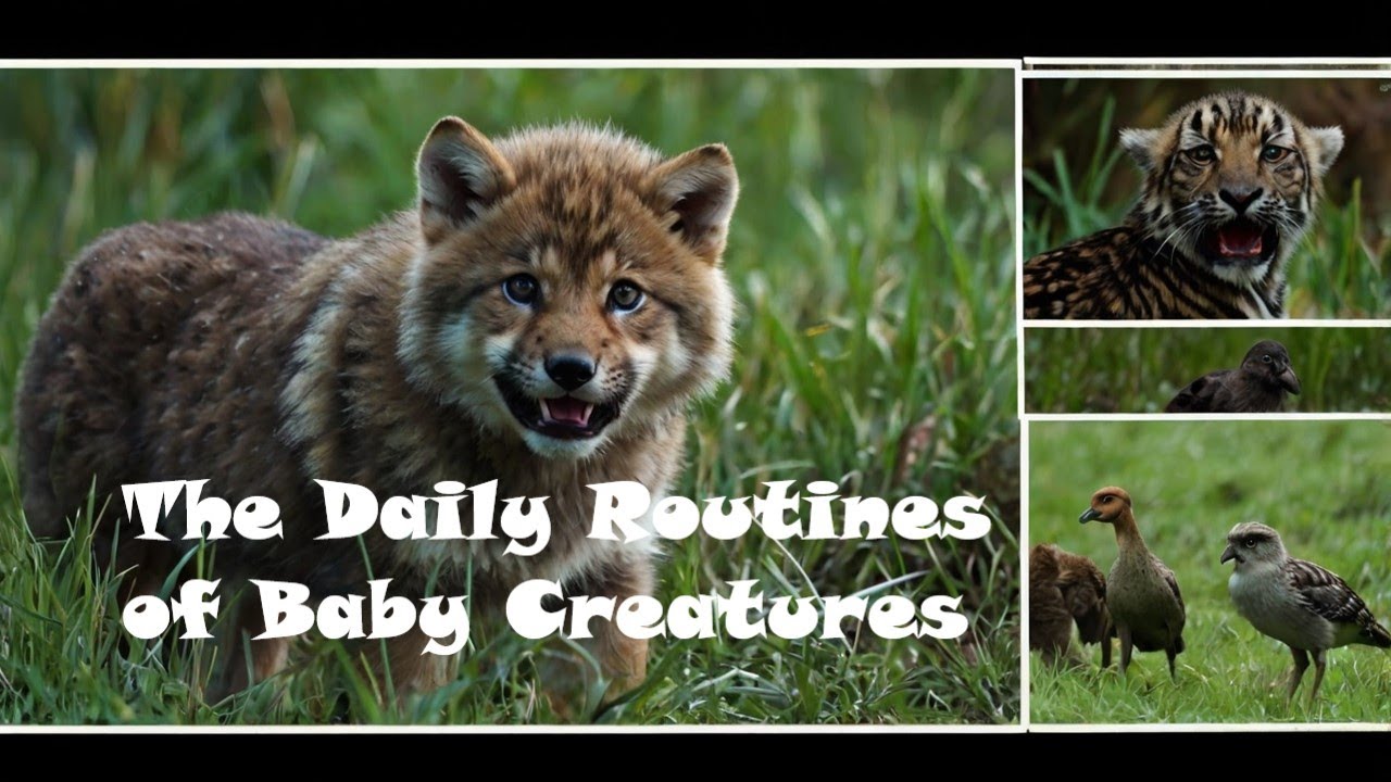 The Daily Routines of Baby Creatures - YouTube