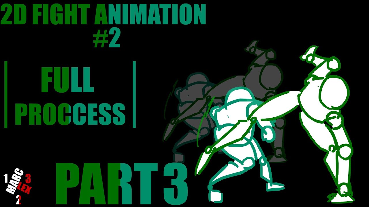 2D Action Animation #2 (Fullbody Animation) - Full Process |PART 3 ...