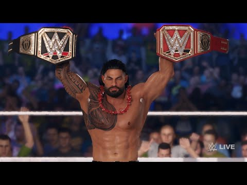 Roman Reigns is a Double Champion again in WWE ft. WWE 2K23 stream # ...