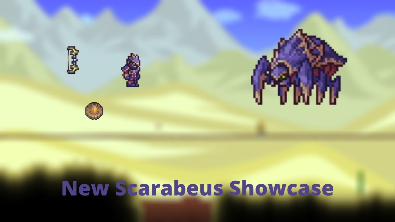 Terraria Spirit mod NEW Scarabeus boss showcase - YouTube