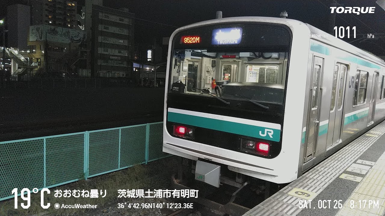 常磐線 JR東日本E657系 E531系 E501系 土浦花火大会で混雑する土浦駅撮影 - YouTube