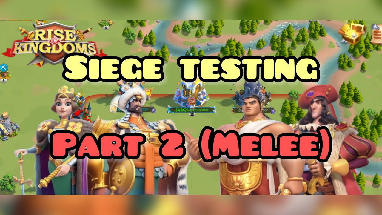 SIEGE TEST PART 2 IS HERE! We max cordoba and test best 1v1 siege melee ...