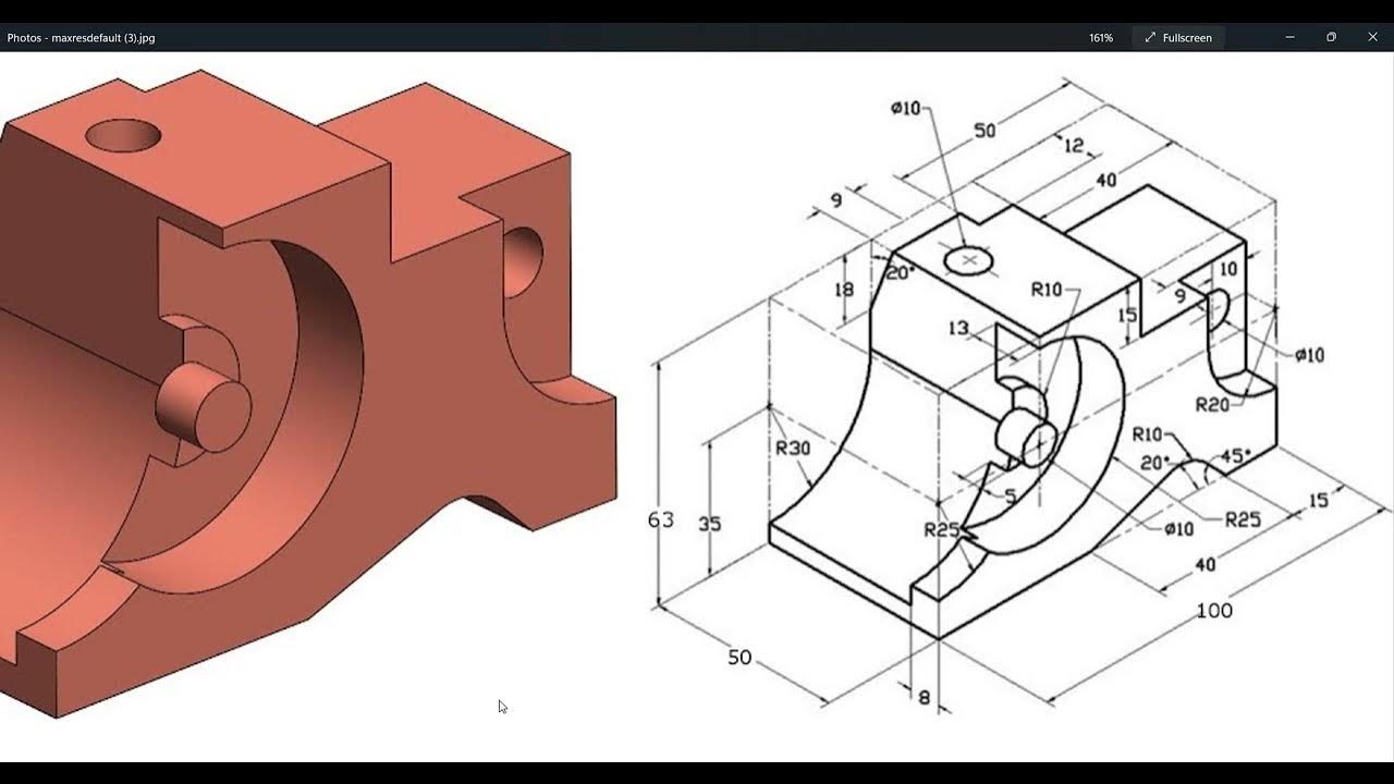 Solidworks CSWA Practice Problem 1 - YouTube
