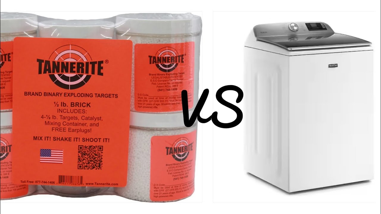 Washing Machine vs Tanerite Bad hunter 712 experiment - YouTube