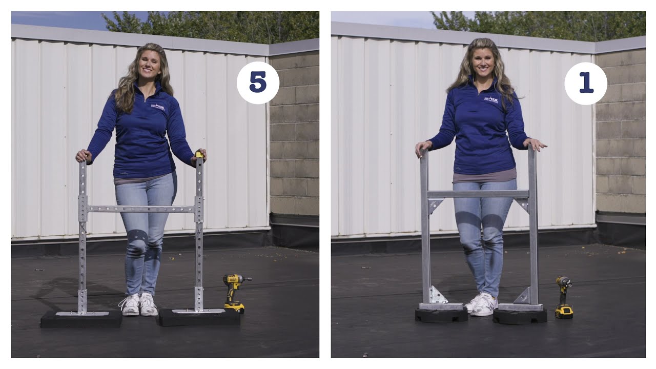 RTS Roof Pipe and Duct Supports Install 5x Faster! Rooftop Support ...