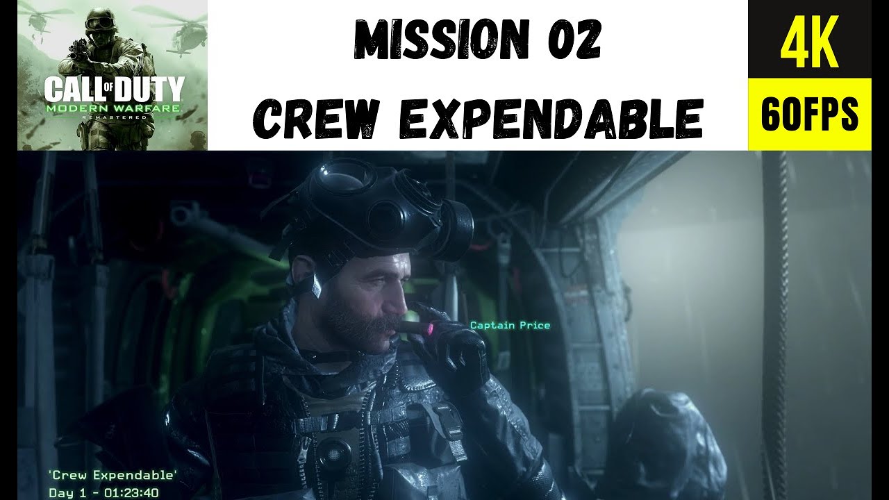Call of Duty 4 : Modern Warfare Remastered - Campaign - 02 - Crew ...