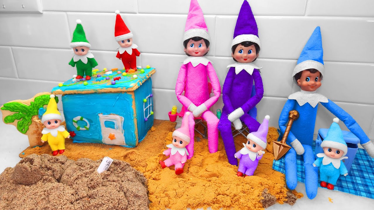 Elf of the Shelf Beach Party!! Day 16 - YouTube