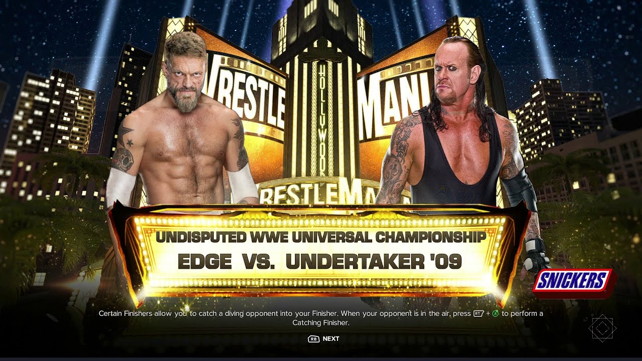 WWE 2K24 FULL MATCH — Edge vs. Undertaker — WWE Universal Title Match ...