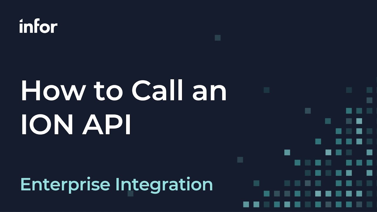 How to Call an ION API - YouTube