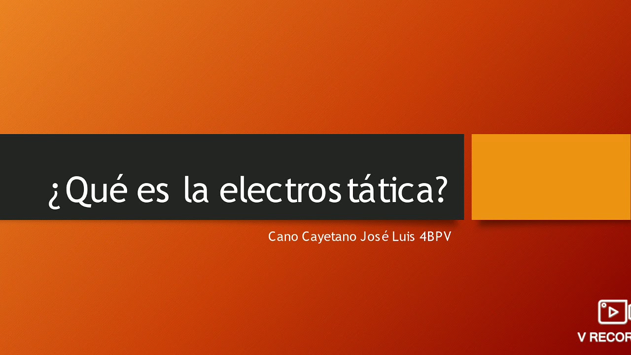 Que es la electrostatica - YouTube
