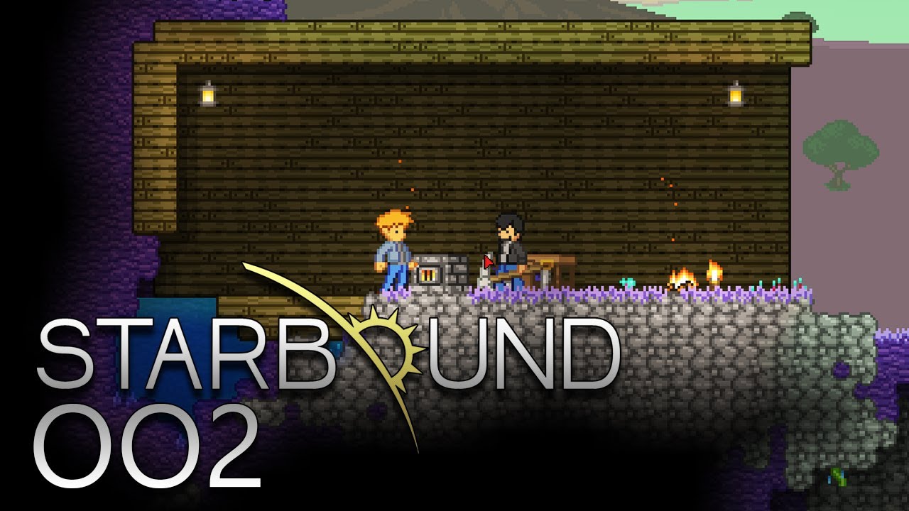 STARBOUND [HD+] #002 - Erstes Crafting, erstes Haus ★ Let's Play ...