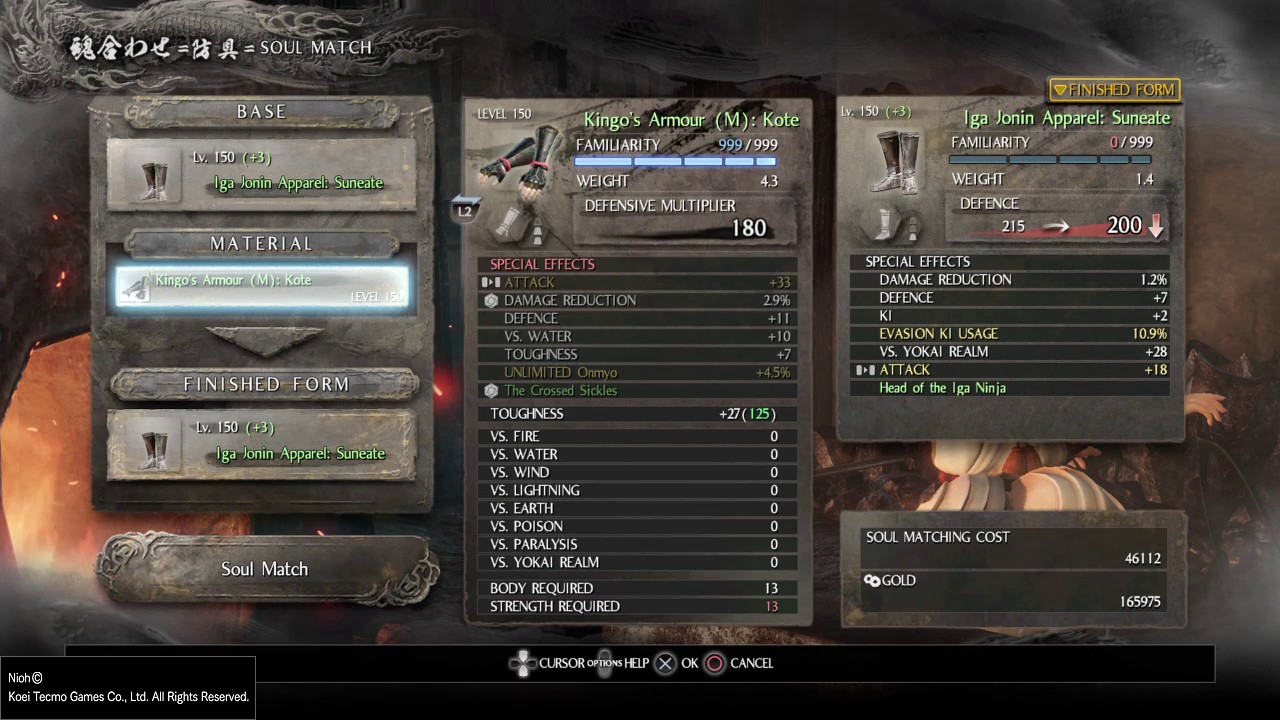 Nioh - How to get Special Effect- Attack on all armour (more damage ...