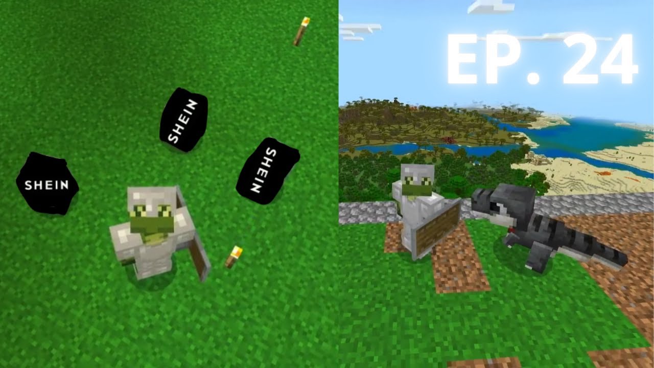 Mis PAQUETES DEL SHEIN y Bruno el DINOSAURIO 🦖⁉️⁉️ | ep.24 | Minecraft ...