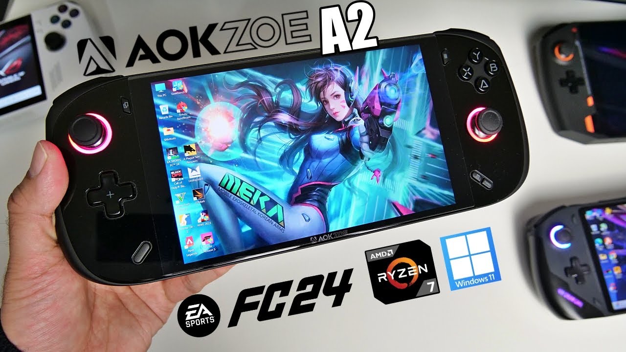 AOKZOE A2 - Powerful Handheld Gaming PC! (First Look & Gameplay) - YouTube
