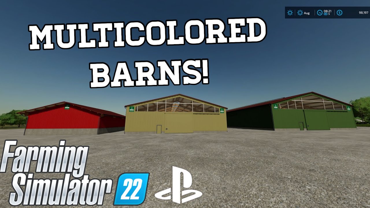 COLOR CHANGING BARNS IN FS22?! - Farming Simulator 22 for PS4 #FS22 ...